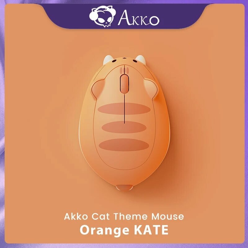 Akko Kate Orange — беспроводная мышь в виде кота