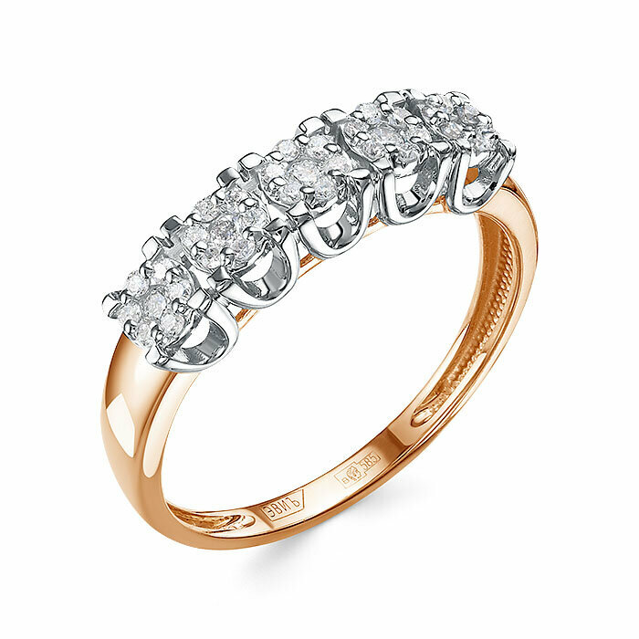 Кольцо, золото, 585 проба, бриллиант