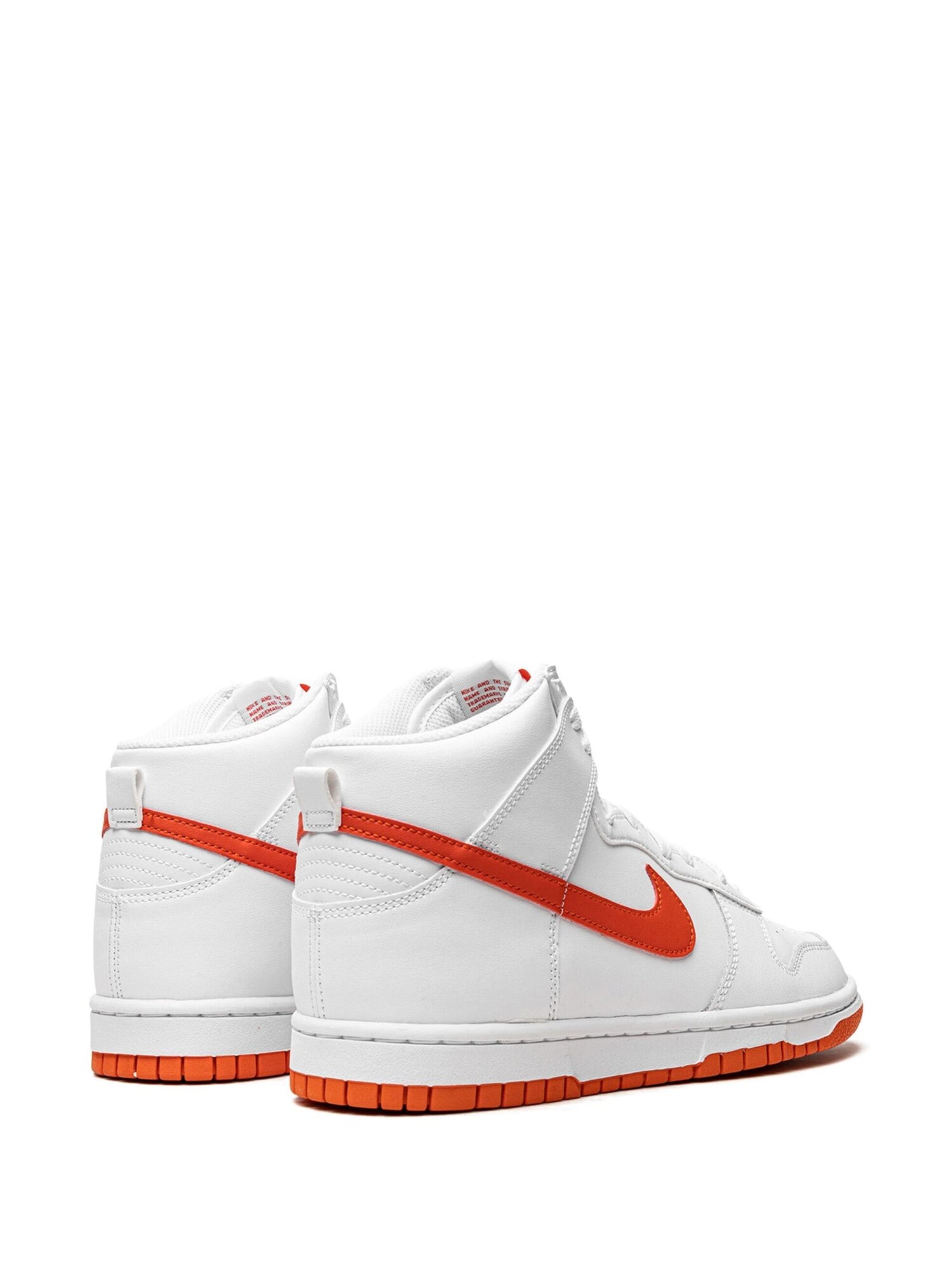 Кроссовки NIKE Dunk Hi Retro, размер 9.5 US, бежевый/белый — фото 1