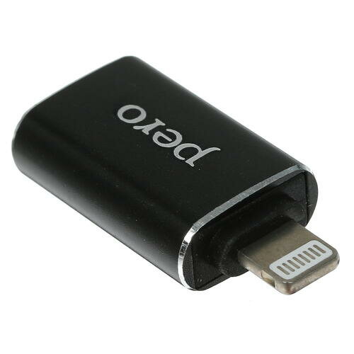 Адаптер PERO AD02 OTG LIGHTNING TO USB 3.0, черный (PRAD02LTSR)