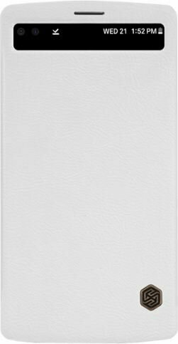 Чехол книжка для смартфона Nillkin QIN Series для LG V10, белый