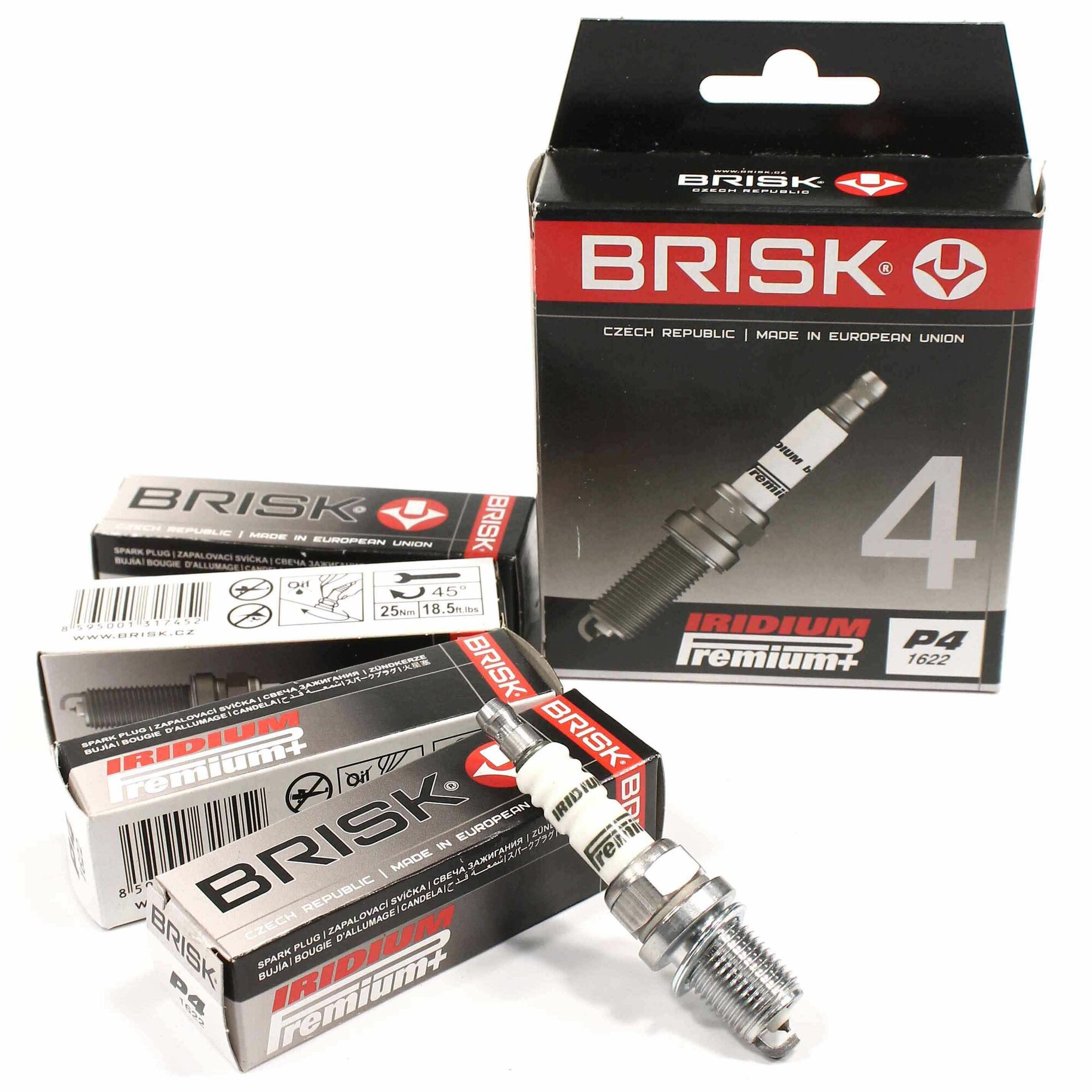 Свечи зажигания ВАЗ-Largus/RENAULT Logan, OPEL ASTRA J A16LET, PEUGEOT, к-т 4 шт, BRISK PREMIUM P4 DR15 YIR