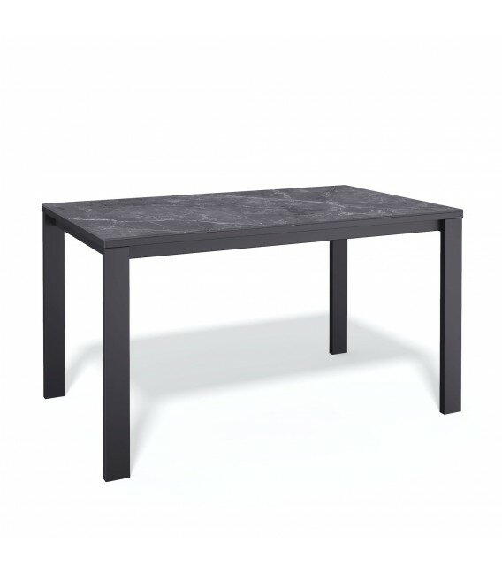 Стол KENNER BL1300 черный/керамика мрамор черный