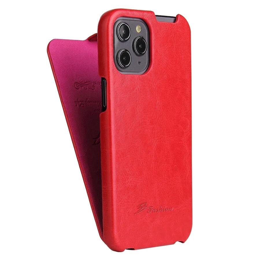 Чехол-книжка из натуральной кожи для Apple iPhone 17E 16 15 11 14 Plus 13 Pro iPhone17, Красный, Red