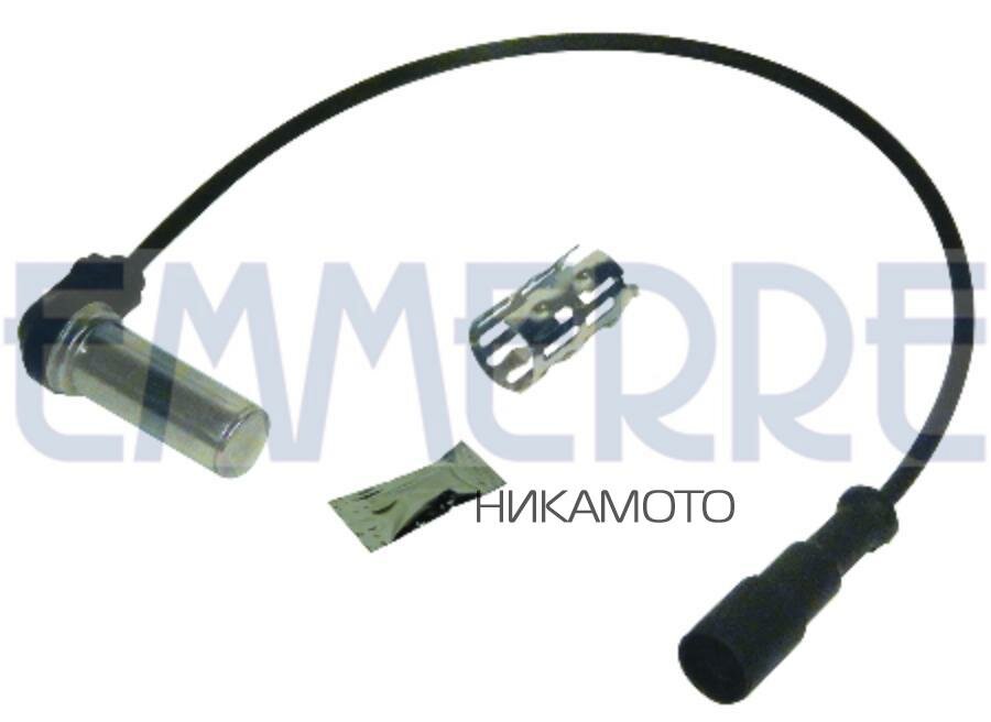EMMERRE 961371 Датчик ABS DAF/IVECO/Mercedes-Benz/RENAULT/SCANIA L=400 мм угловой с втулкой и смазкой (SAF/BPW)