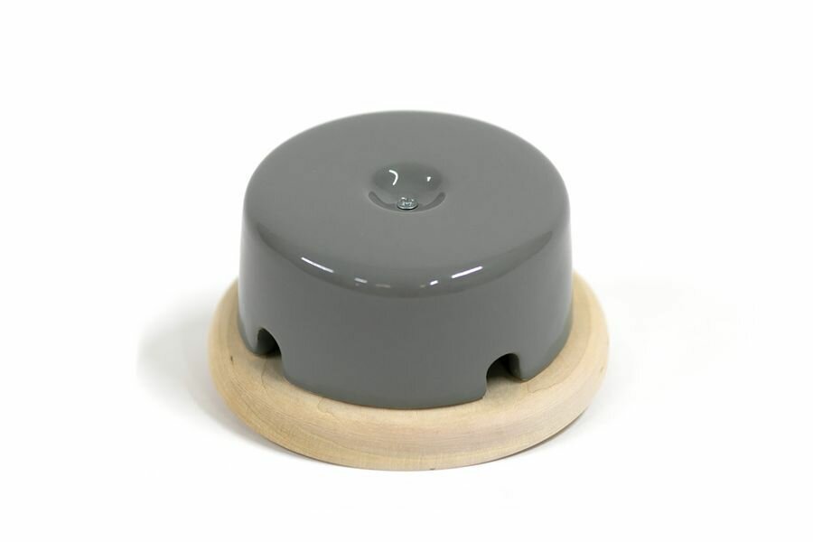 Распределительная коробка на подложке (90х43), керамика, цвет серый, Interior Electric Арбат