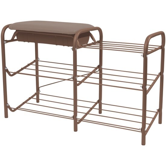 Этажерка Nika ЭТП1-1/К с ящиком, коричневый