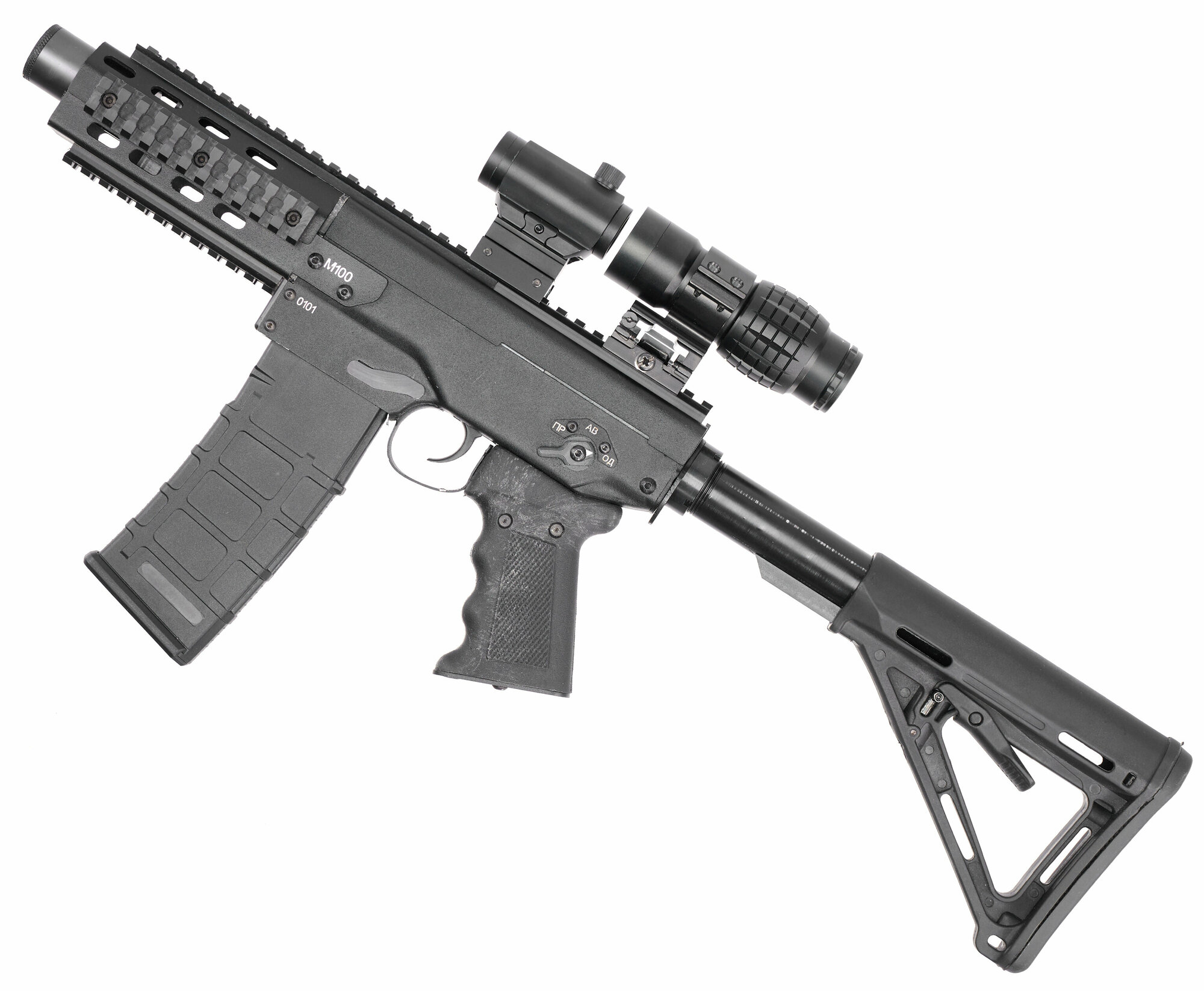 Страйкбольный автомат СтрайкАрмс Бастард M100 (6 мм, 110 мм)