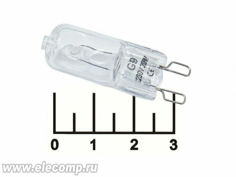 Лампа КГМ 220V 20W G9 прозрачная для эл. плит (+300C)