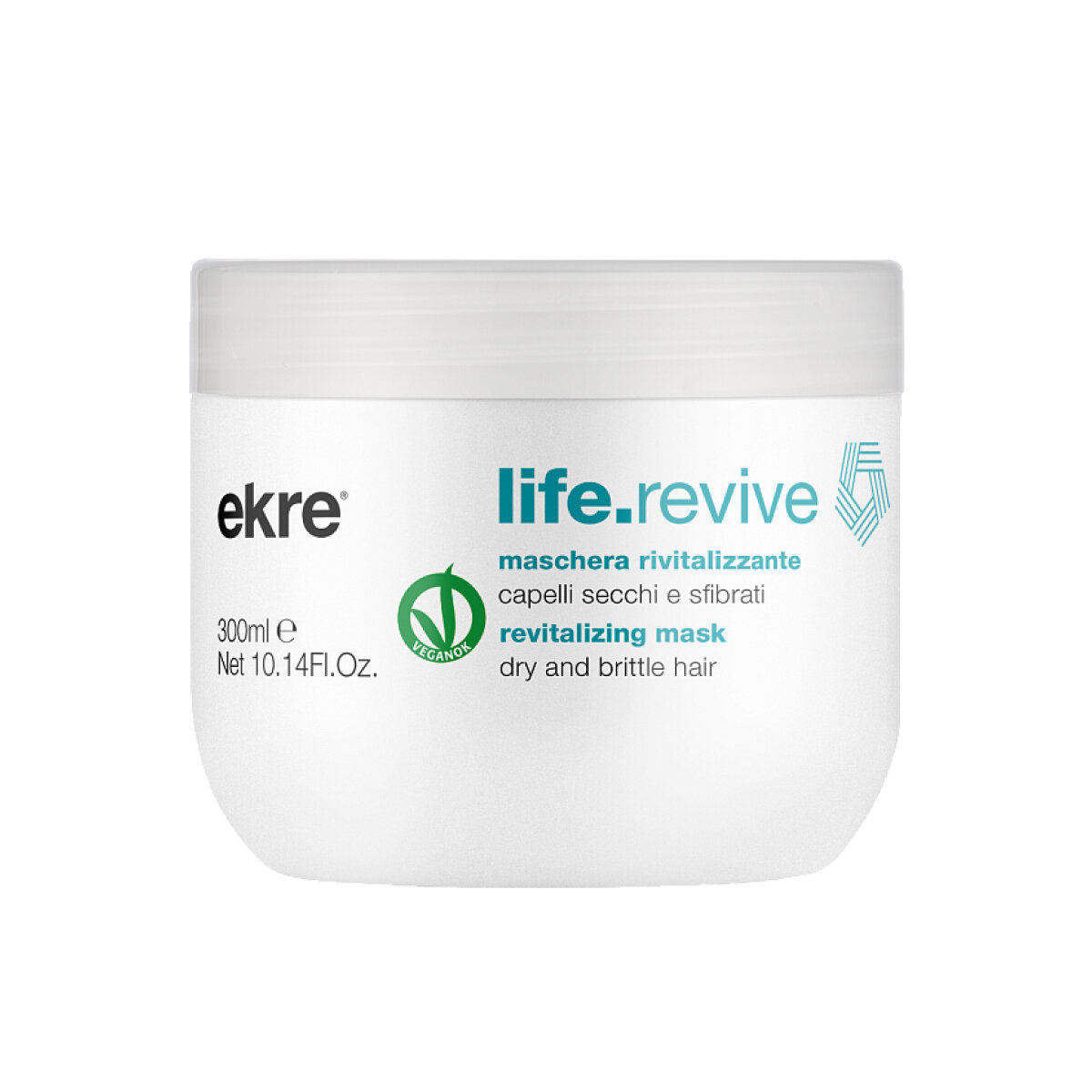 Восстанавливающая маска для сухих и поврежденных волос Ekre Life.Revive Revitalizing, 300 мл