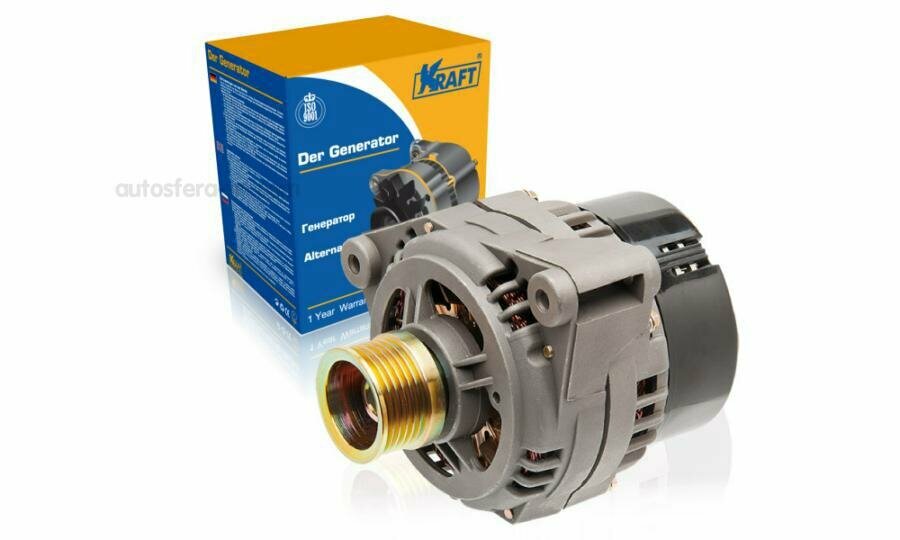 KRAFT KT203011 Генератор ВАЗ-2123 Шевроле-Нива (14В/80А/1120Вт) KRAFT