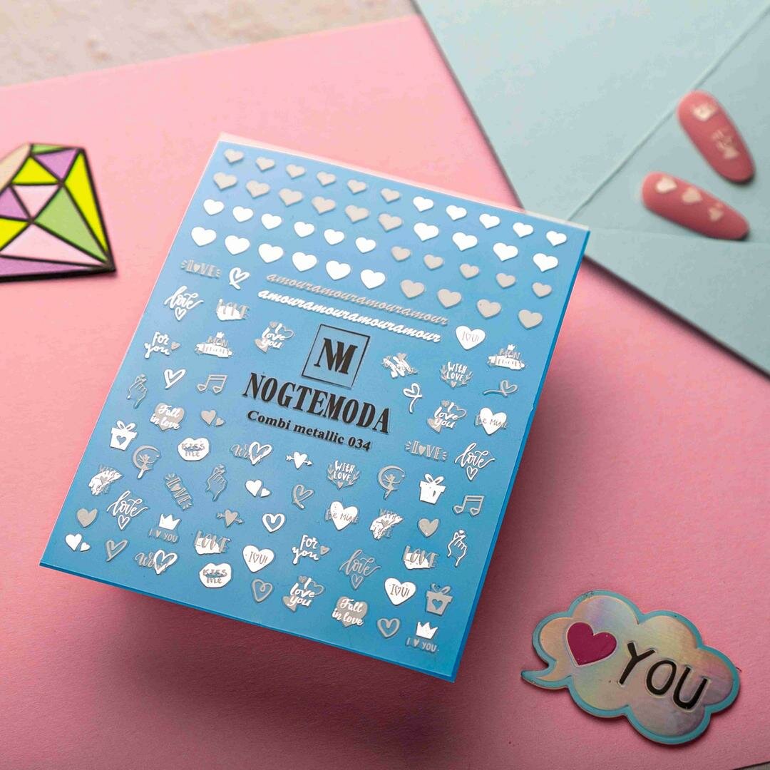 Наклейки Combi Metallic NogteModa №034