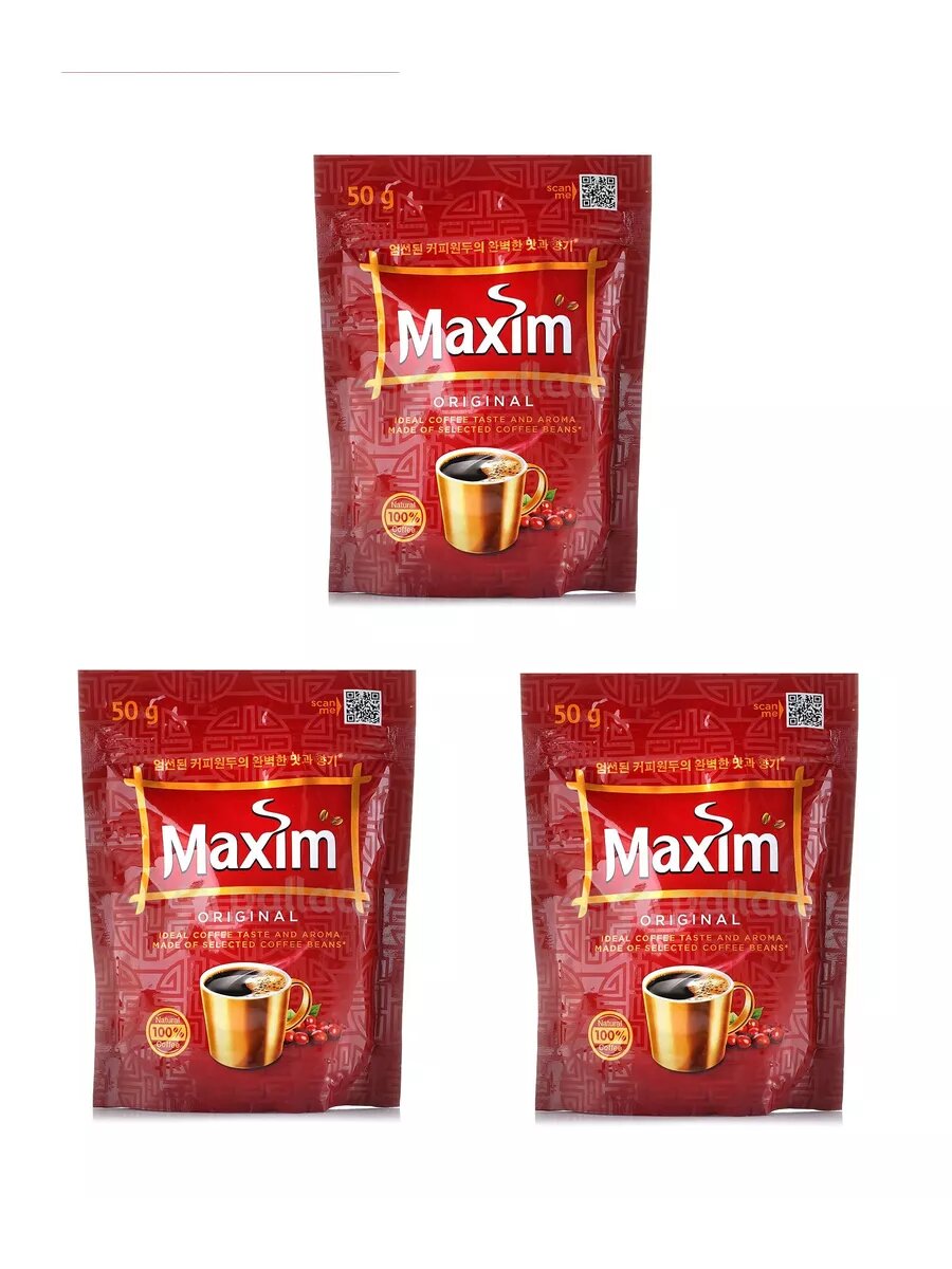 Кофе Максим 3шт по 50гр растворимый / Maxim