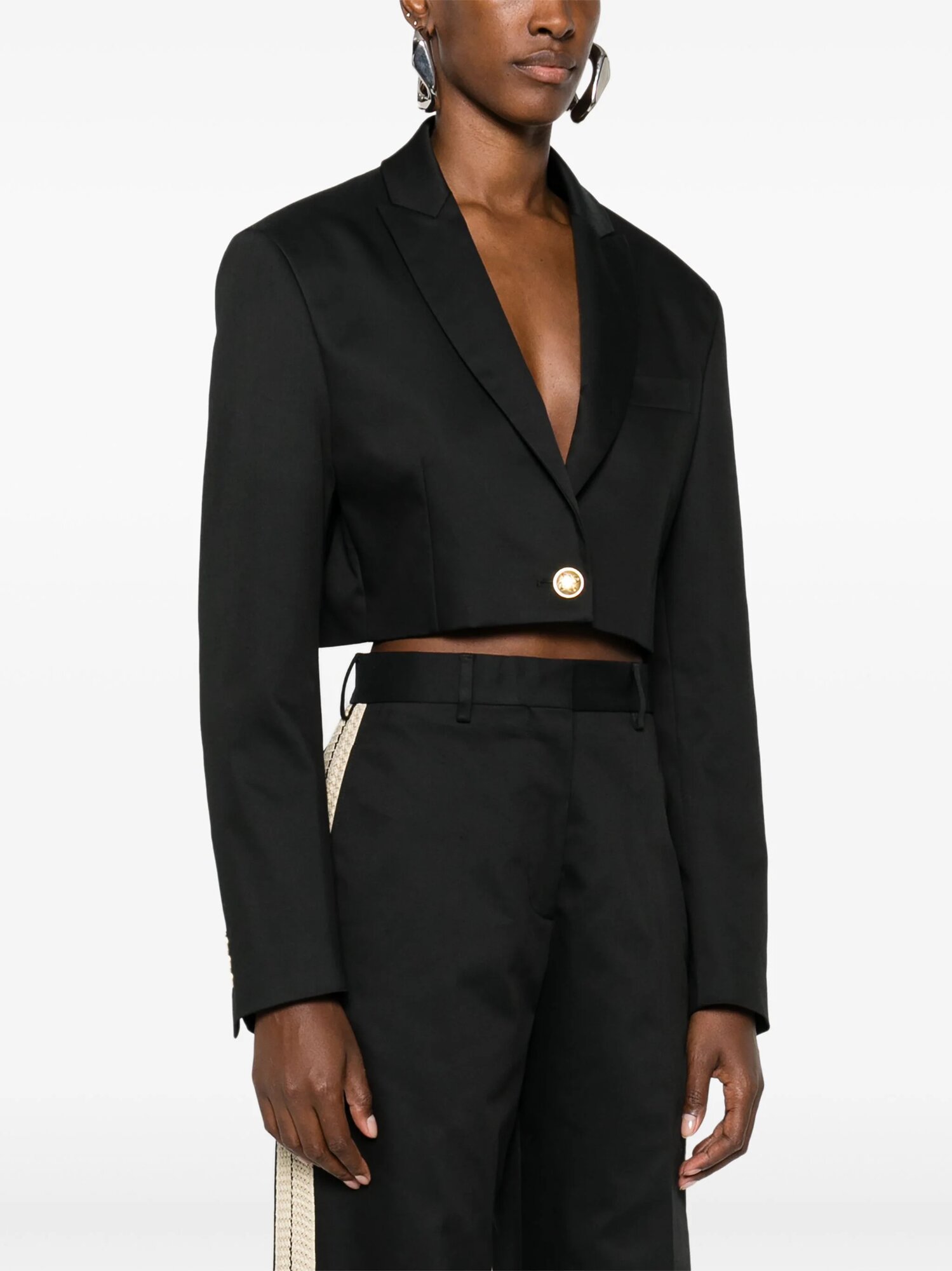Пиджак Palm Angels, размер 40, черный — фото 1