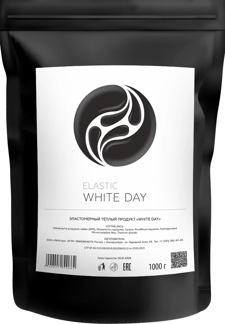 Эластомер Elastic WHITE DAY Maestro Cosmetics, 1000 гр