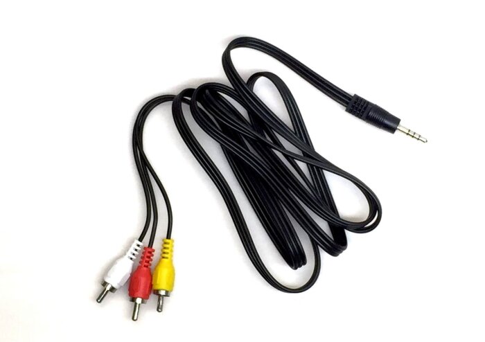 Кабель 3xRCA - jack 3.5mm 1.5м черный