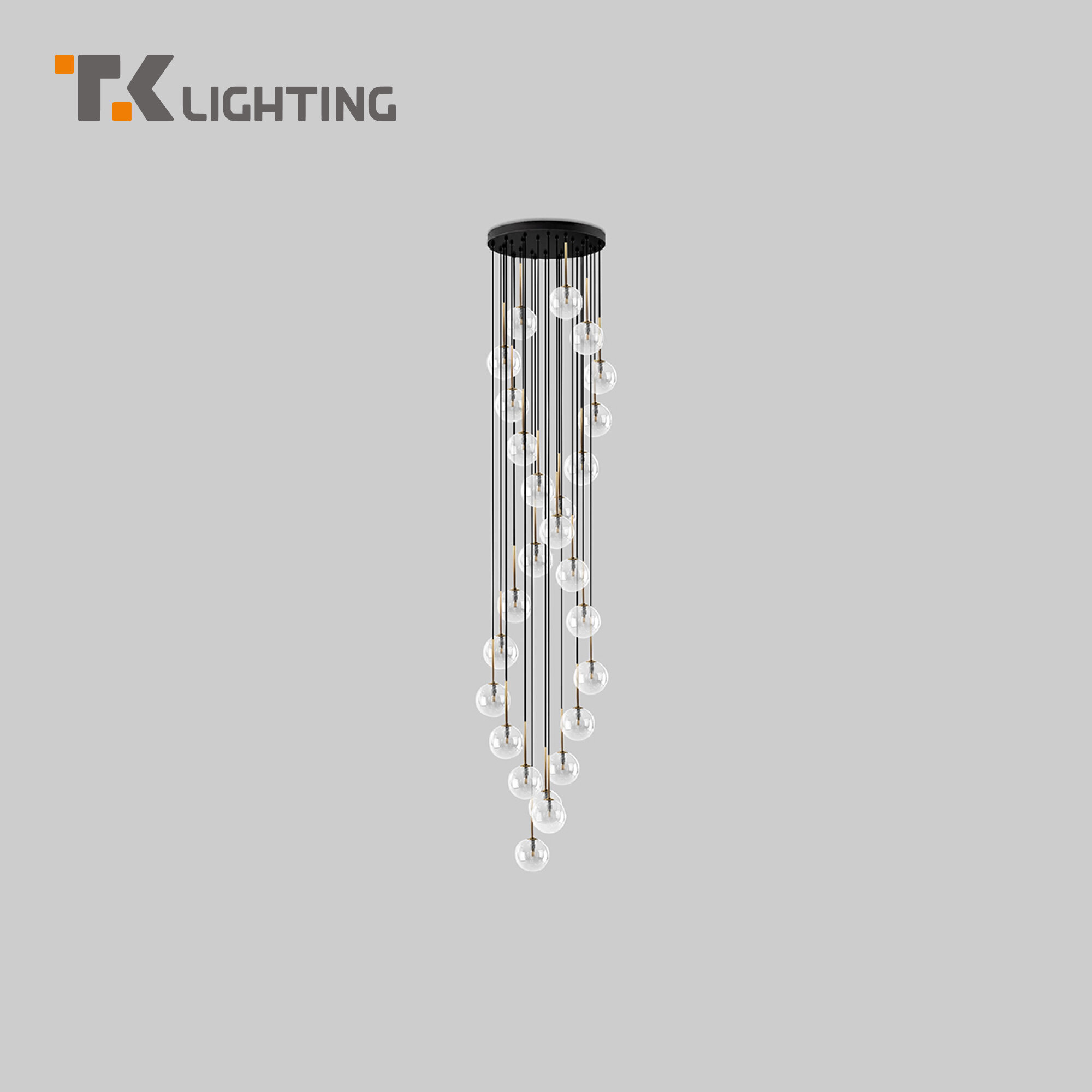 Подвесной светильник TK Lighting Aurora 10258, G9, 26*8 Вт, цвет черный/золото