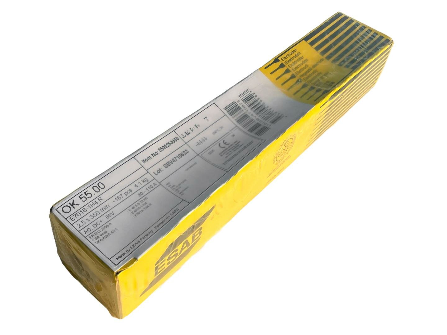 Электроды ESAB OK 55.00 ф 2,5 мм х 350 мм (4,1кг)