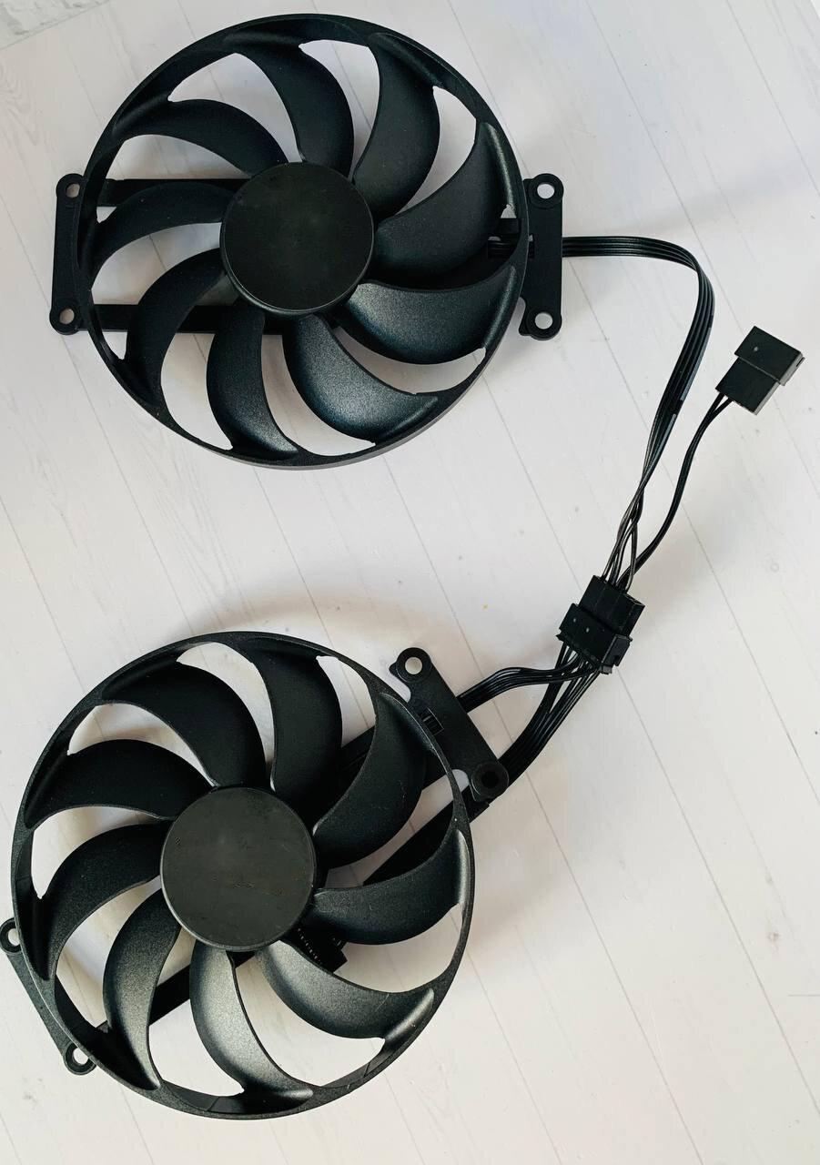 Вентиляторы для Asus Dual 3060 3060ti 2060 2060ti 1650 Ti 1650 mini с подсветкой