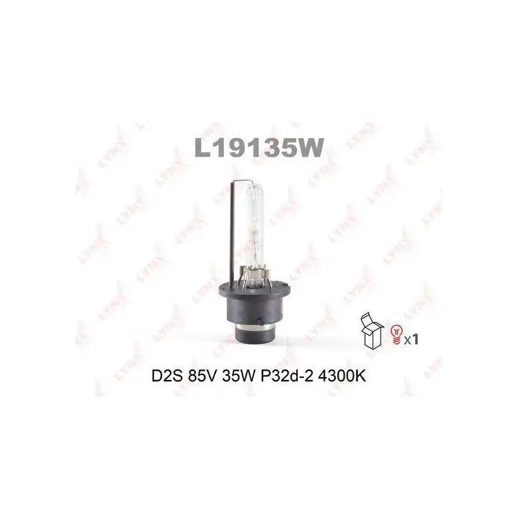 Лампа D2S 12V 35W P32d-2, 4300K LYNX - L19135W