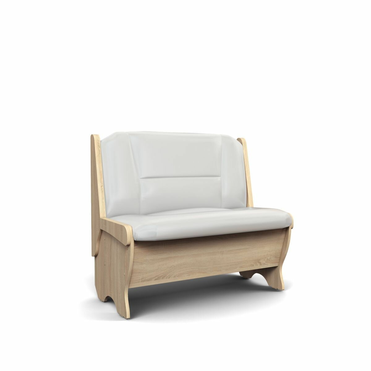 Скамья "лотос" большая (950мм) Дуб Сонома/Милк (Бител)