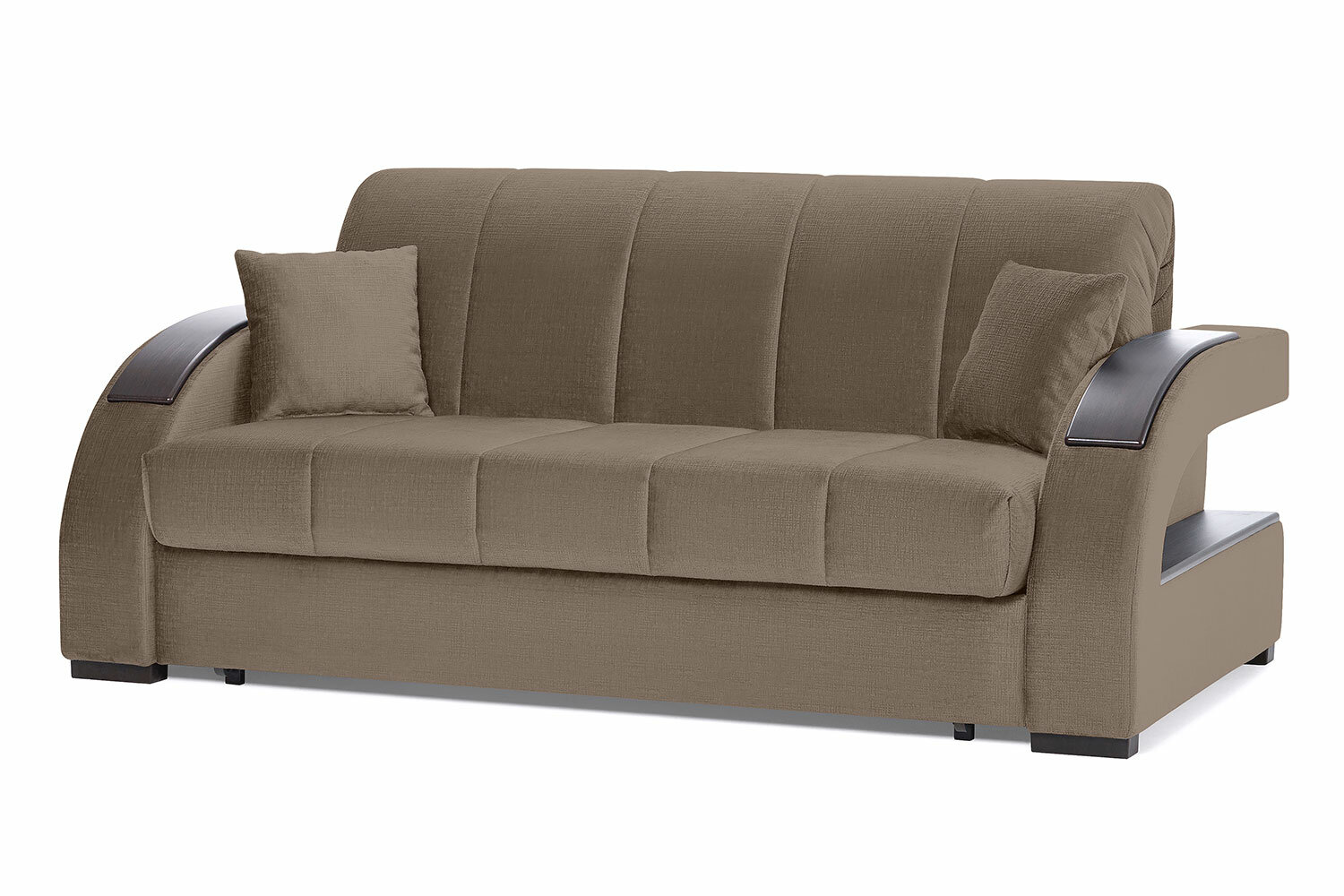 Диван-кровать DREAMART Барселона прямой, 201х92х119 см, механизм аккордеон, цвет капучино