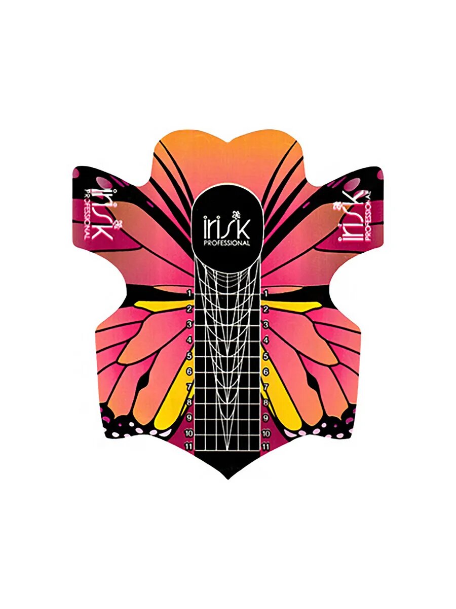 Формы для наращивания Irisk Professional Махаон, 100 шт, красные/черные