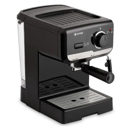 Кофеварка Vitek VT-1502, рожковая, черный