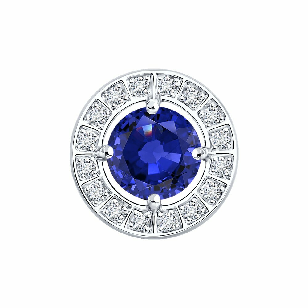 Подвеска, белое золото, 585 проба