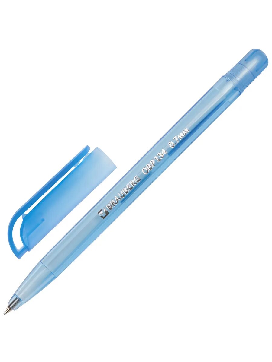 Ручка масляная BRAUBERG Olive Pen Tone синяя