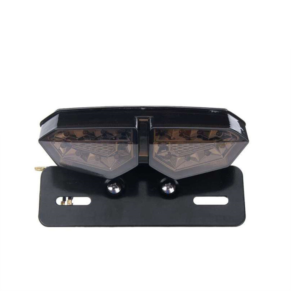 Стоп сигнал BS Street, с креплением номера, поворотами и габаритом, темный