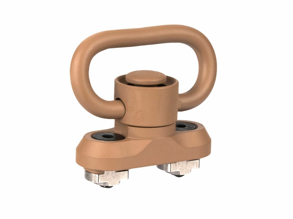 Антабка ShotTime быстросъёмная QD, на M-LOK, для ремня 32мм, песок