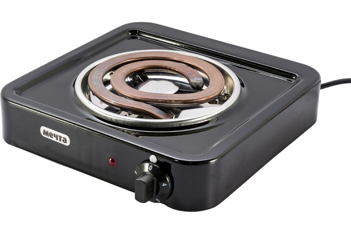 Плитка электрическая Мечта 111 Т черная 1.0кВт, 150мм