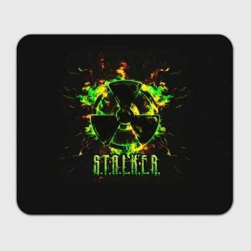 S.T.A.L.K.E.R. yellow-green fire Коврик для мыши