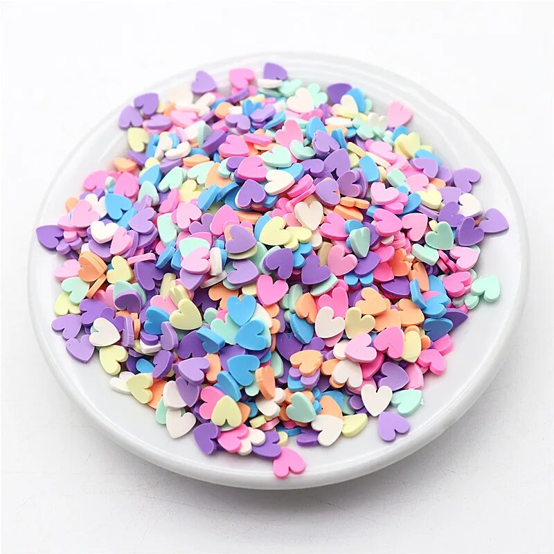 Декор из полимерной глины, сердечки, 20g, RTB11-heart01