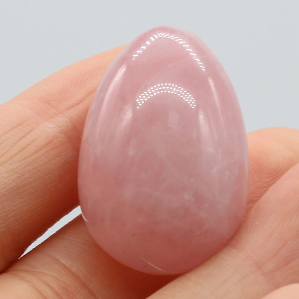 Хрустальное яйцо из опала 20x30 мм Розовый, Rose Quartz