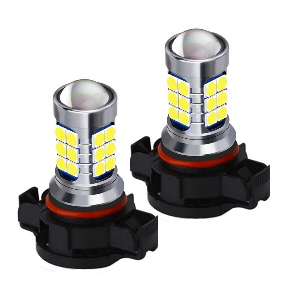 2 шт, суперъярсветодиодный светодиодные лампы PSX24W 3030, 6000 К, 12 В