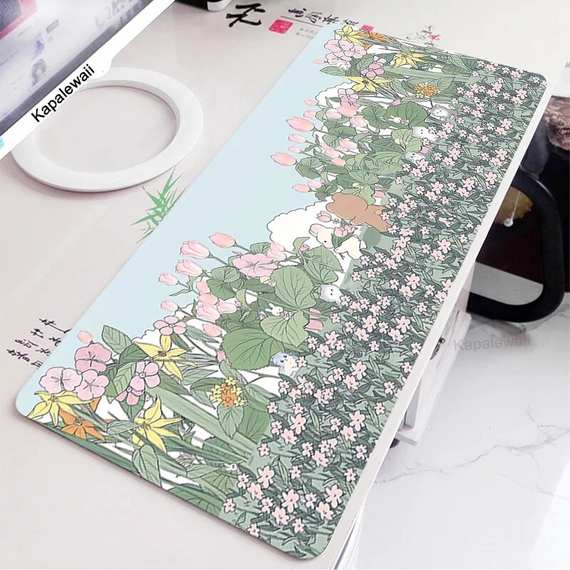 Achotop Зеленый игровой коврик для мыши и клавиатуры XL 700x400x3mm, LY778689 (15)