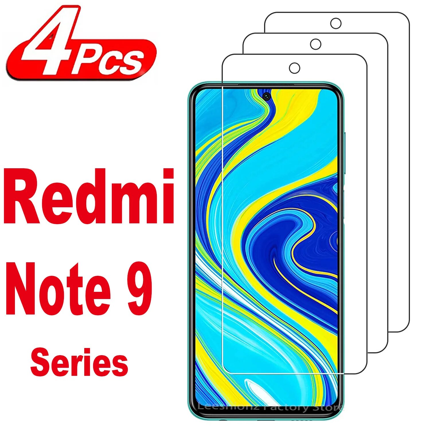 2/4 шт. закаленное стекло 9H для Xiaomi Redmi Note 9 Pro 9s HD Защитное стекло для экрана