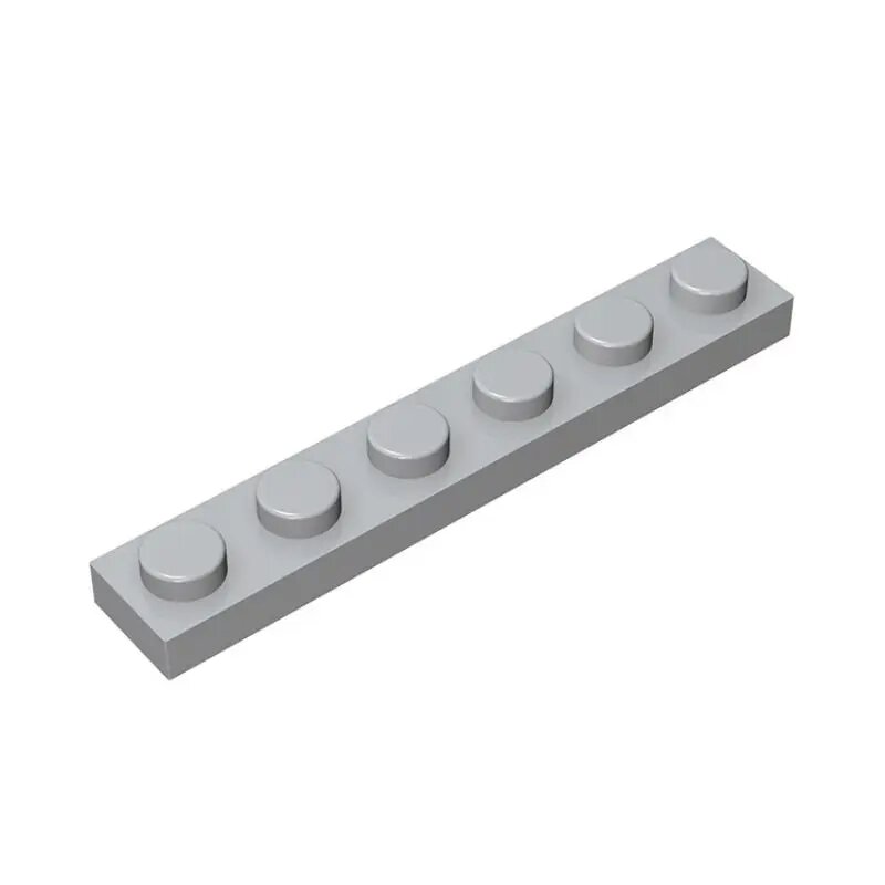 Серый пластиковый кубик LEGO 3666, 10 шт