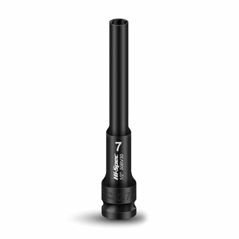 Ударная головка 1/2 дюйма, метрический глубокий ключ, шестигранная головка, преобразователи для адаптера, ручной инструмент 7-24 мм