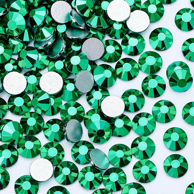 Стразы QIAO SS6-SS30 металлической серии Изумрудный, SS20-1440pcs, Metal Emerald