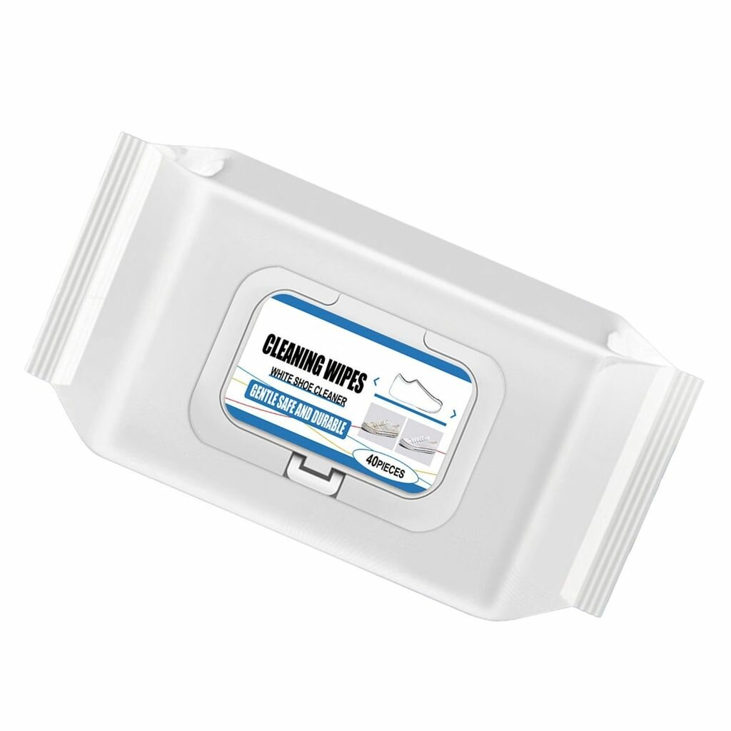 Многофункциональные влажные салфетки для чистки белых кроссовок, 40 шт.