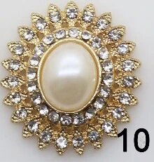 Сплавные стразы YWXINXI 25*28 мм, набор из 10 штук 10