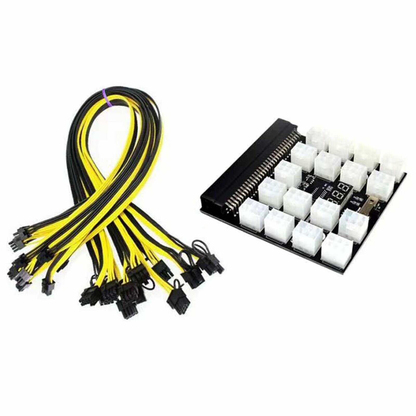 Коммутационная плата модуля питания 12 В, 64 контакта + 17 шт. кабеля с 6 на 8 контактов (опционально) для видеокарты HP 1200 Вт, 750 Вт