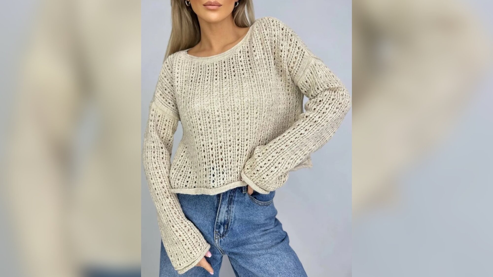 Пуловер для кормящих мам