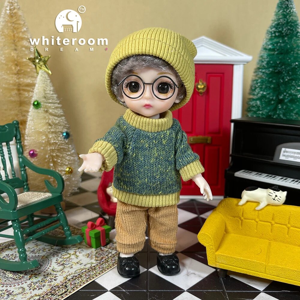 Кукла whiteroom BJD 16 см, BABY 12, голубые глаза