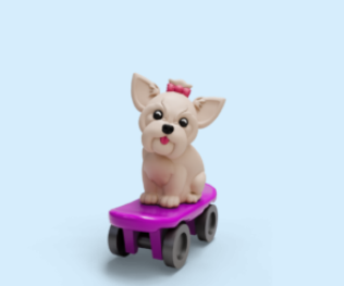 Лента Скейтеры Собачка Рози