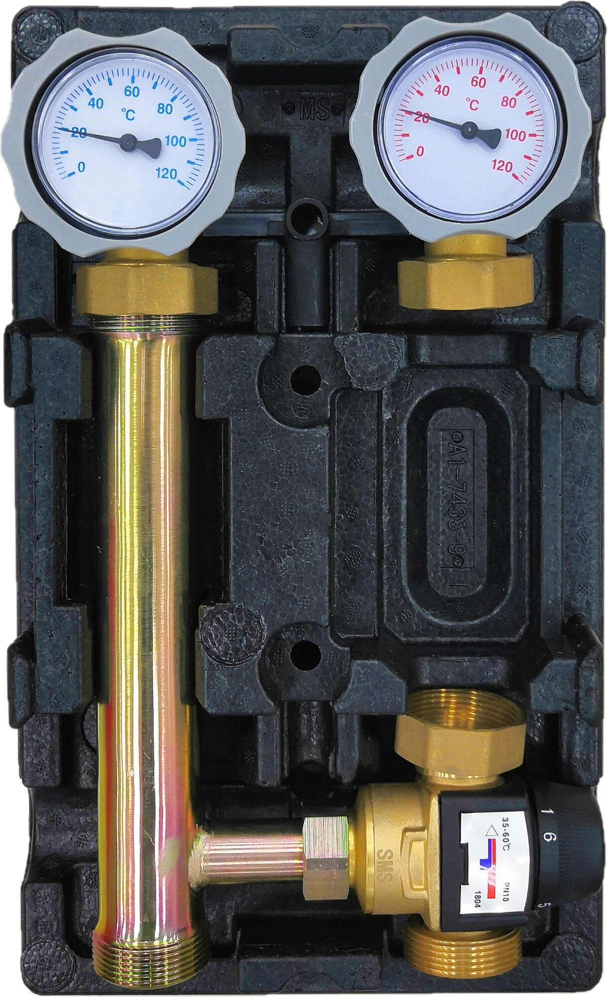 Группа быстрого монтажа ГБМ с термостатическим клапаном, без насоса SMS-522