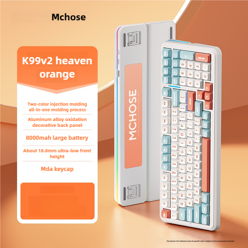 Клавиатура MCHOSE K99 V2, Bluetooth, USB Type-C, беспроводная, 2,4G